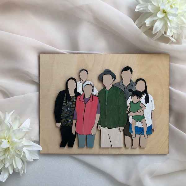 Wood Portrait - Etsy