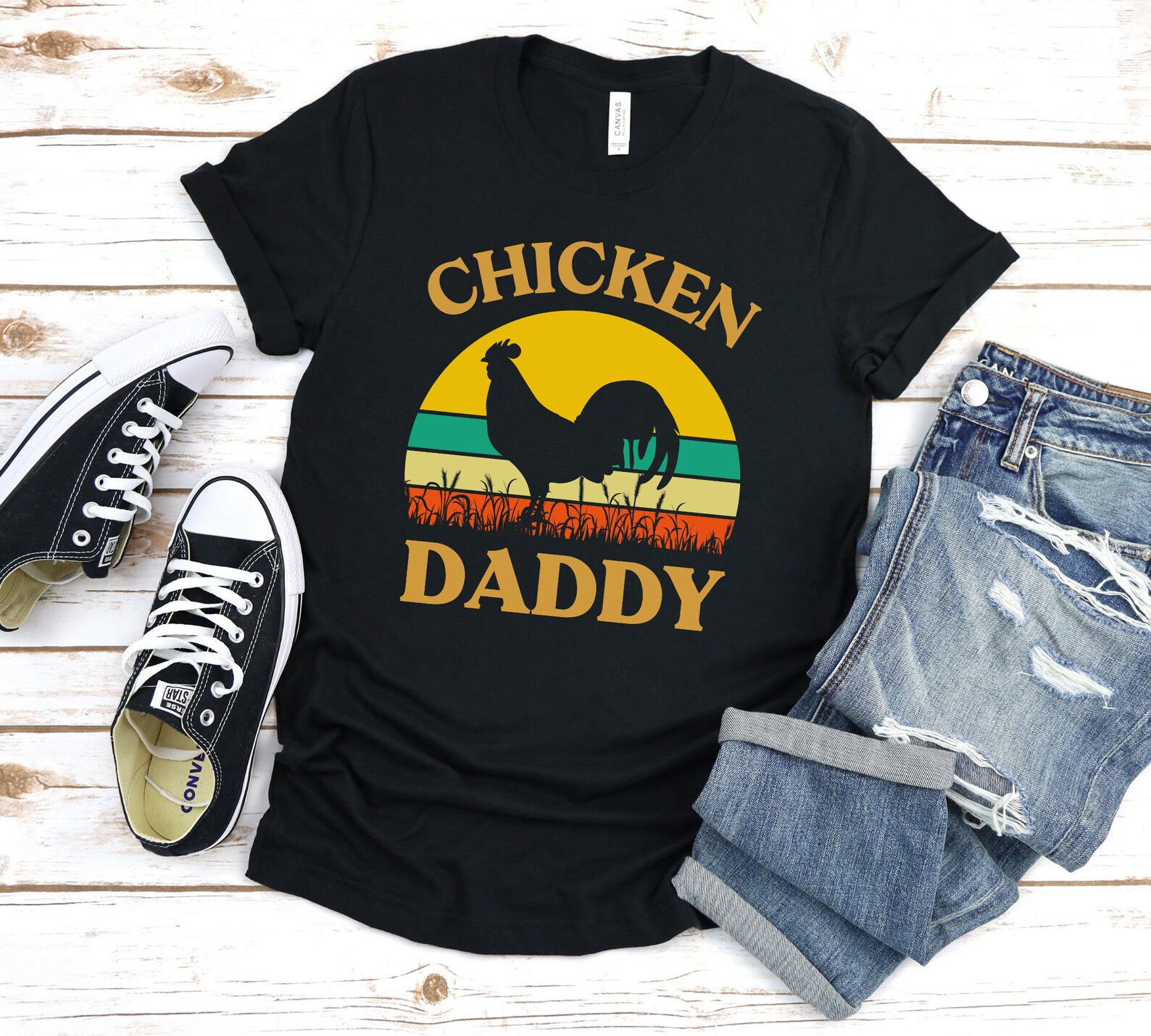 CHICKEN DADDY SHIRT Men's Chicken Shirt Shirt for - Etsy