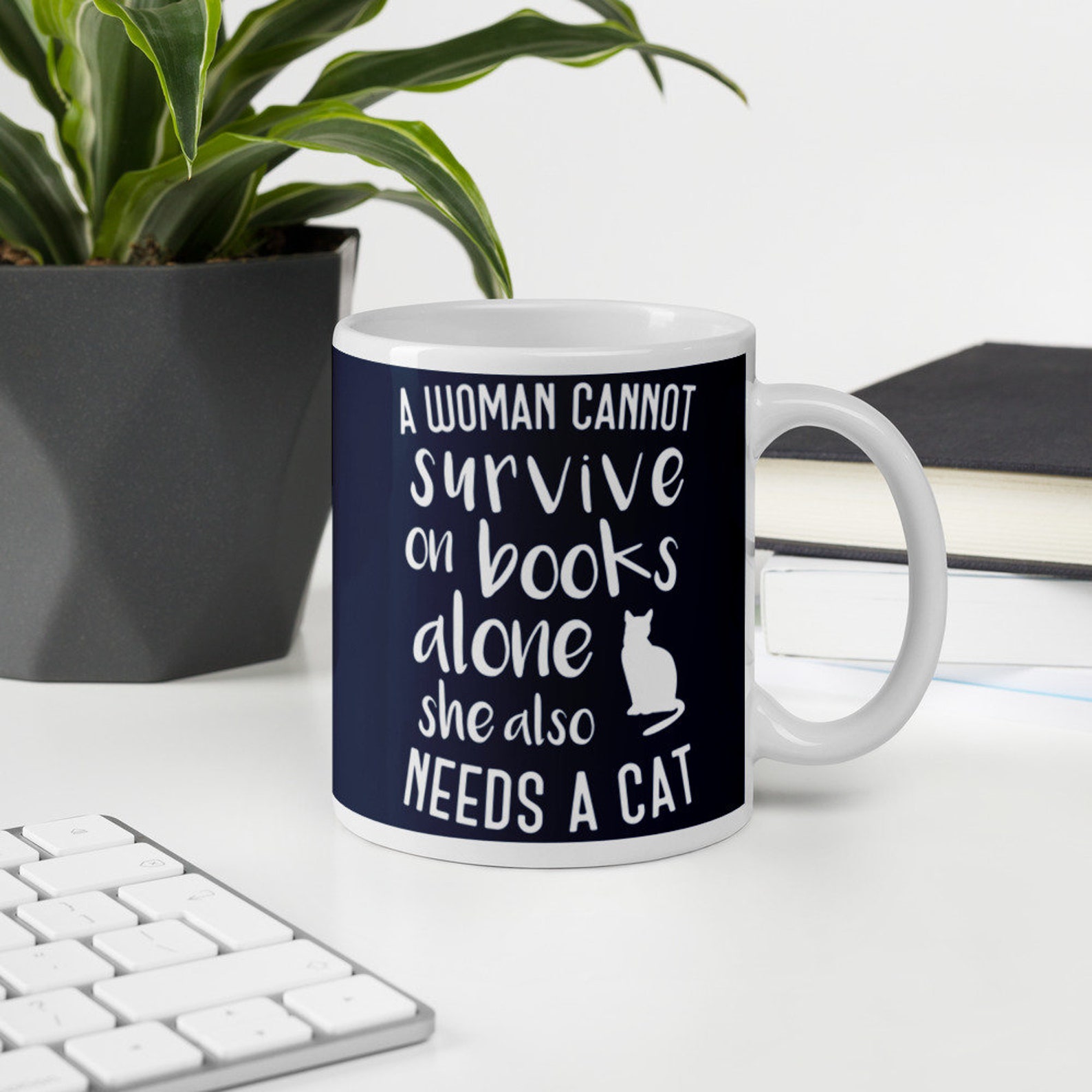 Cats and Books Mug Gift for Cat Lover Gift for Book Lover A - Etsy