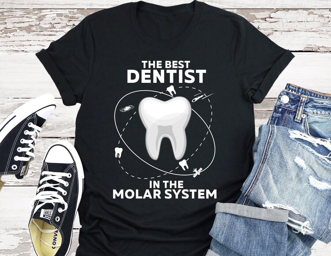Funny Dentist T-shirt: Molar System Pun, Dental Graduate Gift - Etsy