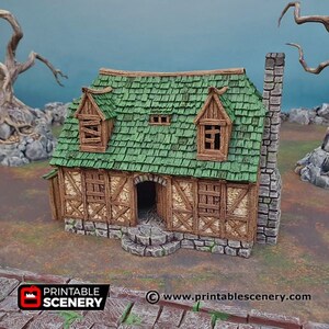 Perfectly Normal House 15mm 28mm 32mm for D&D Terrain, Not a Mimic ...