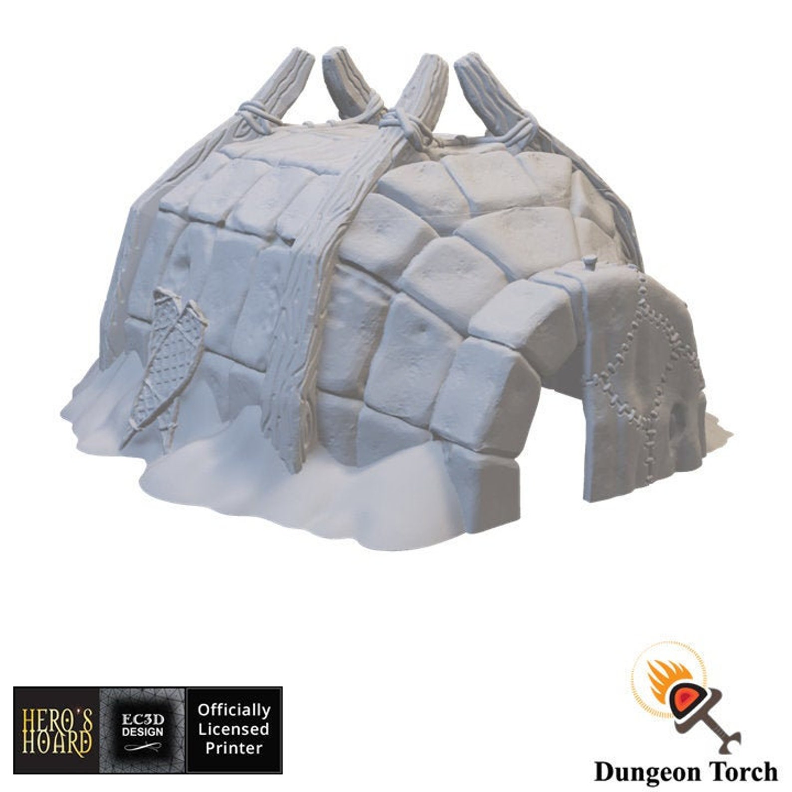 Miniature Igloo 15mm 28mm 32mm for D&D Icewind Dale Terrain - Etsy