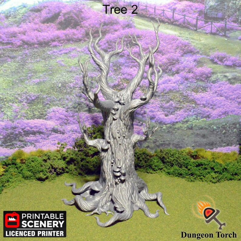 Gloomwood Trees 15mm 28mm for D&D Terrain Dnd Pathfinder | Etsy