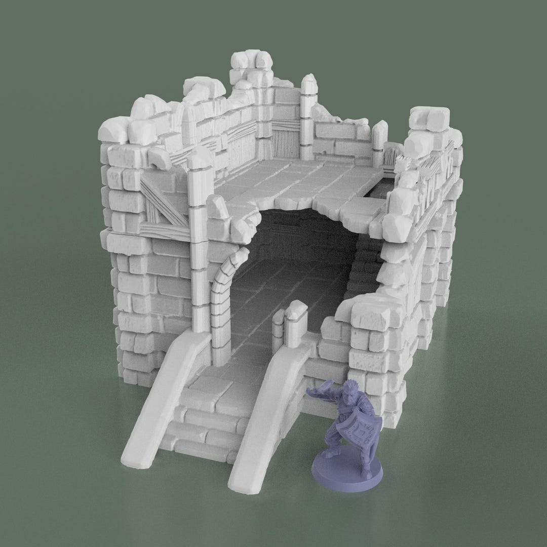 Medieval Stone Building Ruins for D&D, Wargames Rubble 15mm-32mm - Etsy