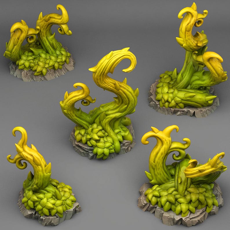 Aggressive Bramble Trees for D&D, TTRPG, and Fantasy Dioramas 15mm-32mm ...