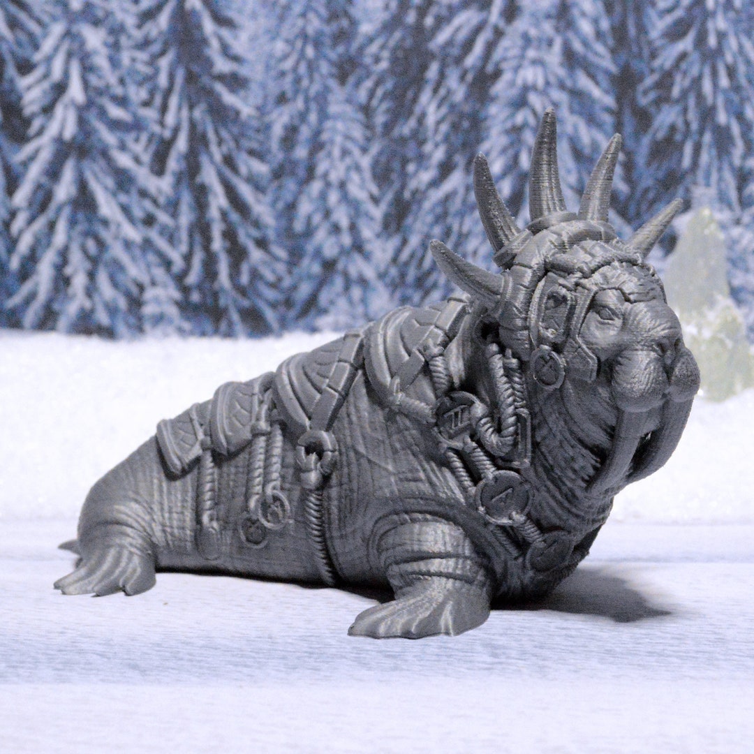 Giant Armored Walrus 15mm 28mm 42mm for D&D Terrain, Dnd Terrain ...