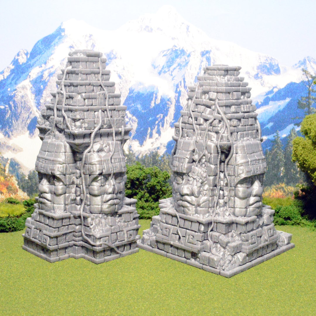 Vigilant Monuments 15mm 28mm 32mm for D&D Terrain, Miniature Tribal ...