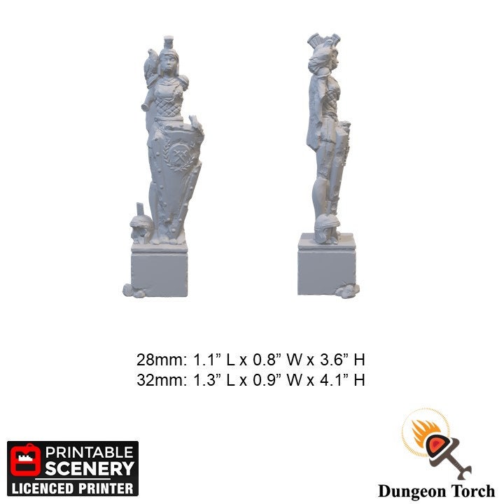 Guardian Statues 28mm 32mm for D&D Terrain Dnd Pathfinder - Etsy UK