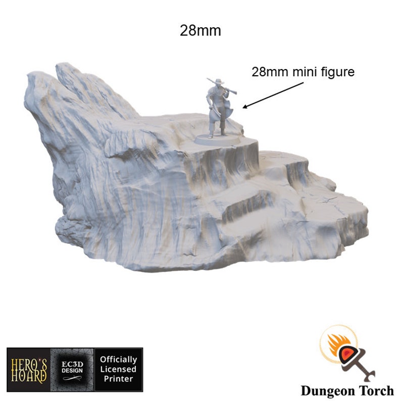 Ice Hill 15mm 28mm 32mm for D&D Icewind Dale Terrain Dnd - Etsy