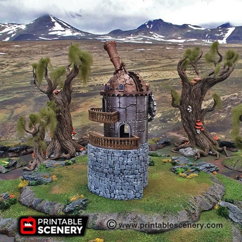 Observatory 28mm 32mm for D&D Terrain Dnd Pathfinder Tower - Etsy