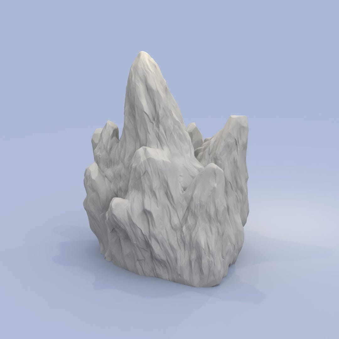 Miniature Ice Shard for D&D Icewind Dale Terrain, Arctic Snowy Icy ...