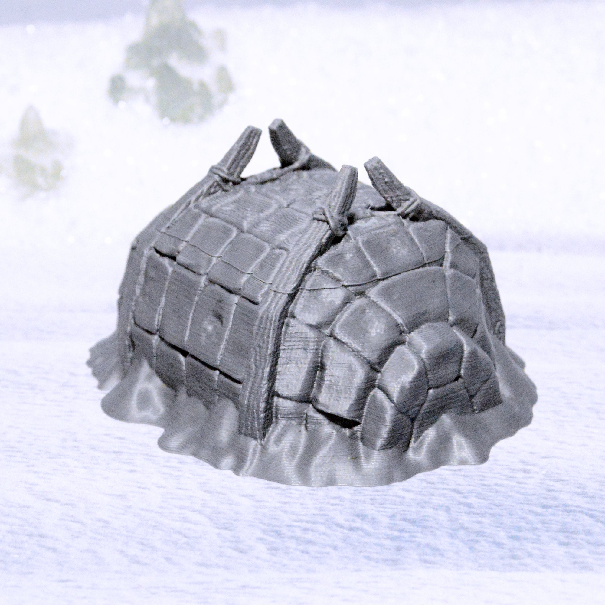 Role Playing Miniatures 28mm Scale Igloo for Arctic Terrain D&D ...