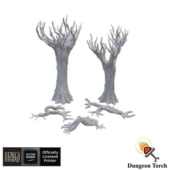 Jungle Trees and Roots 15mm 28mm for D&D Terrain Dnd | Etsy