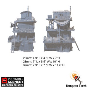 Slum Stacks 20mm 28mm 32mm for Gaslands Terrain, Fallout Post ...