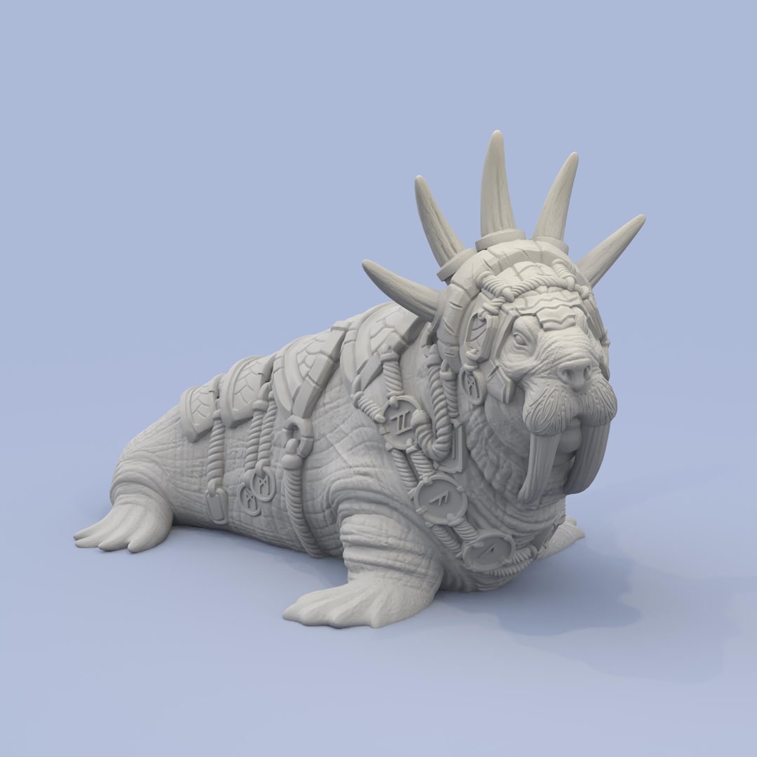 Giant Armored Walrus for D&D Icewind Dale, TTRPG 15mm-42mm - Etsy
