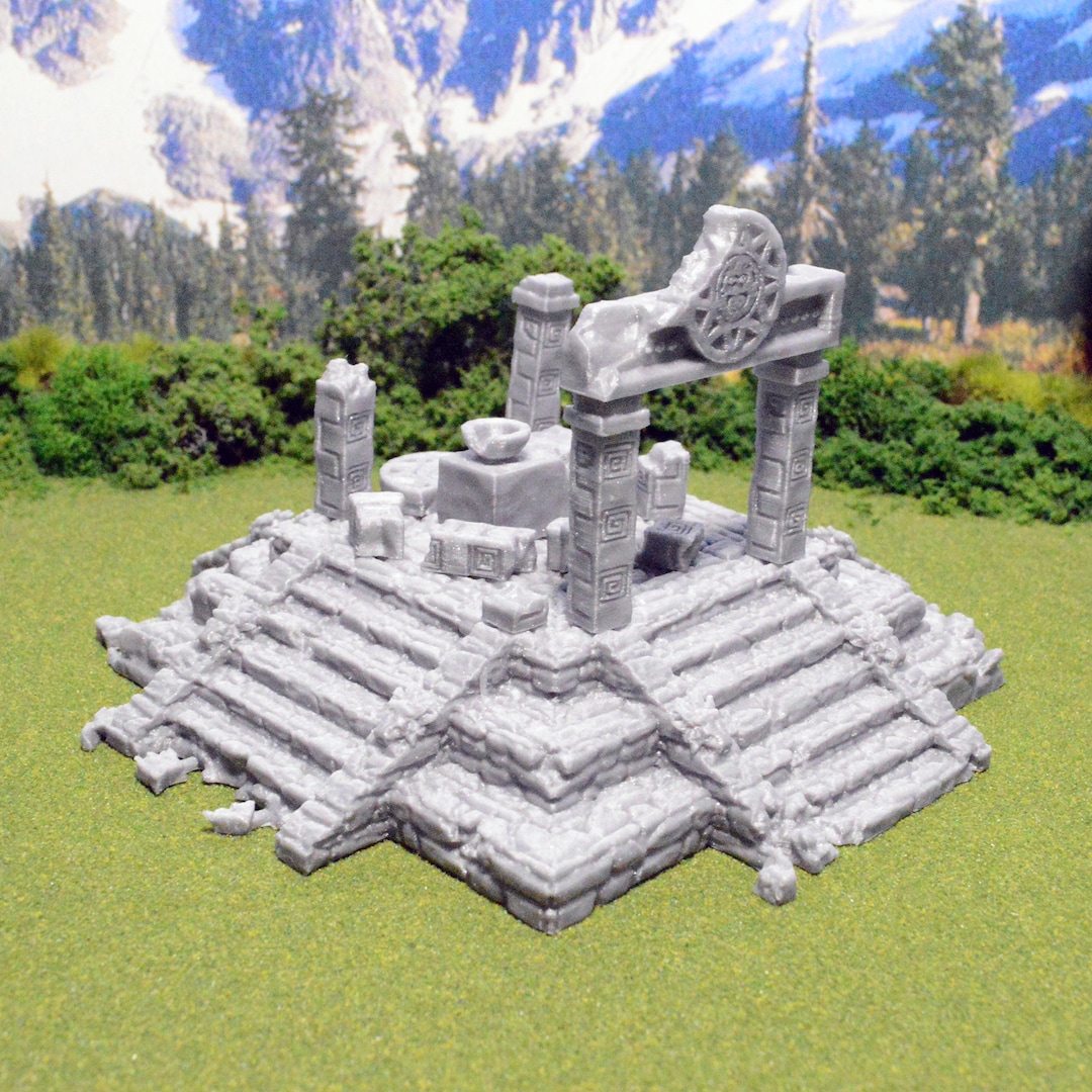 Aztec Ruins 28mm for D&D Terrain, Ancient Ruins for Dnd Warhammer 40k ...