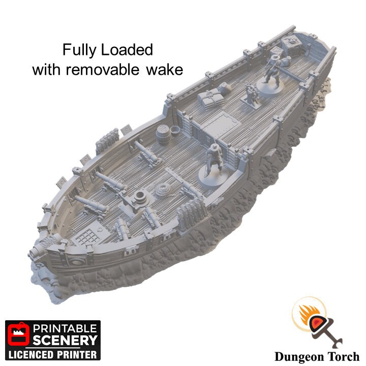 Miniature Sloop 28mm for D&D Ships DnD Boat Pathfinder Boat | Etsy