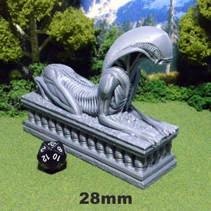Alien Sphinx Statue 15mm 28mm 32mm 42mm for D&D Terrain | Etsy