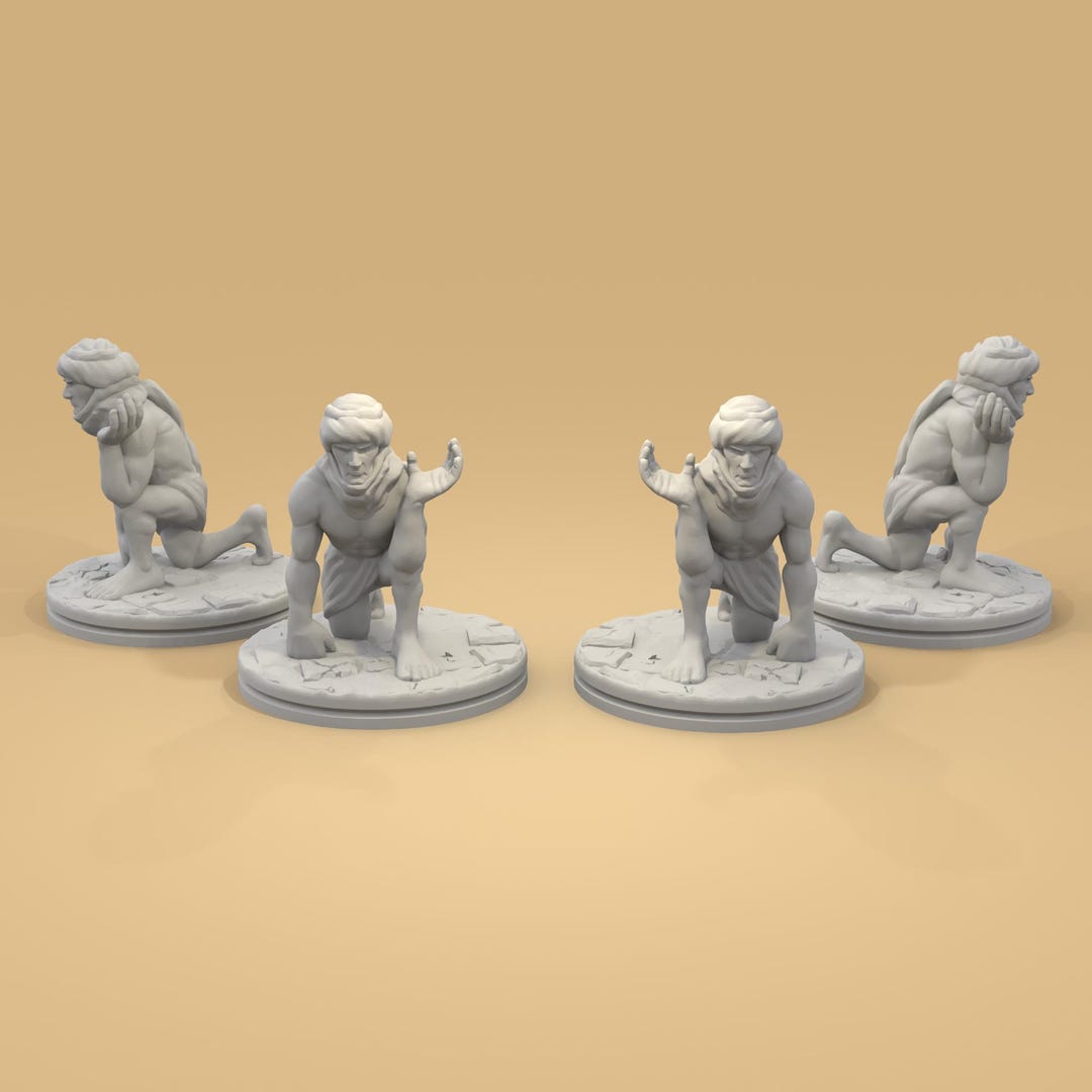Palanquin Carrier Miniatures for D&D, Pathfinder, TTRPG 15mm-56mm - Etsy