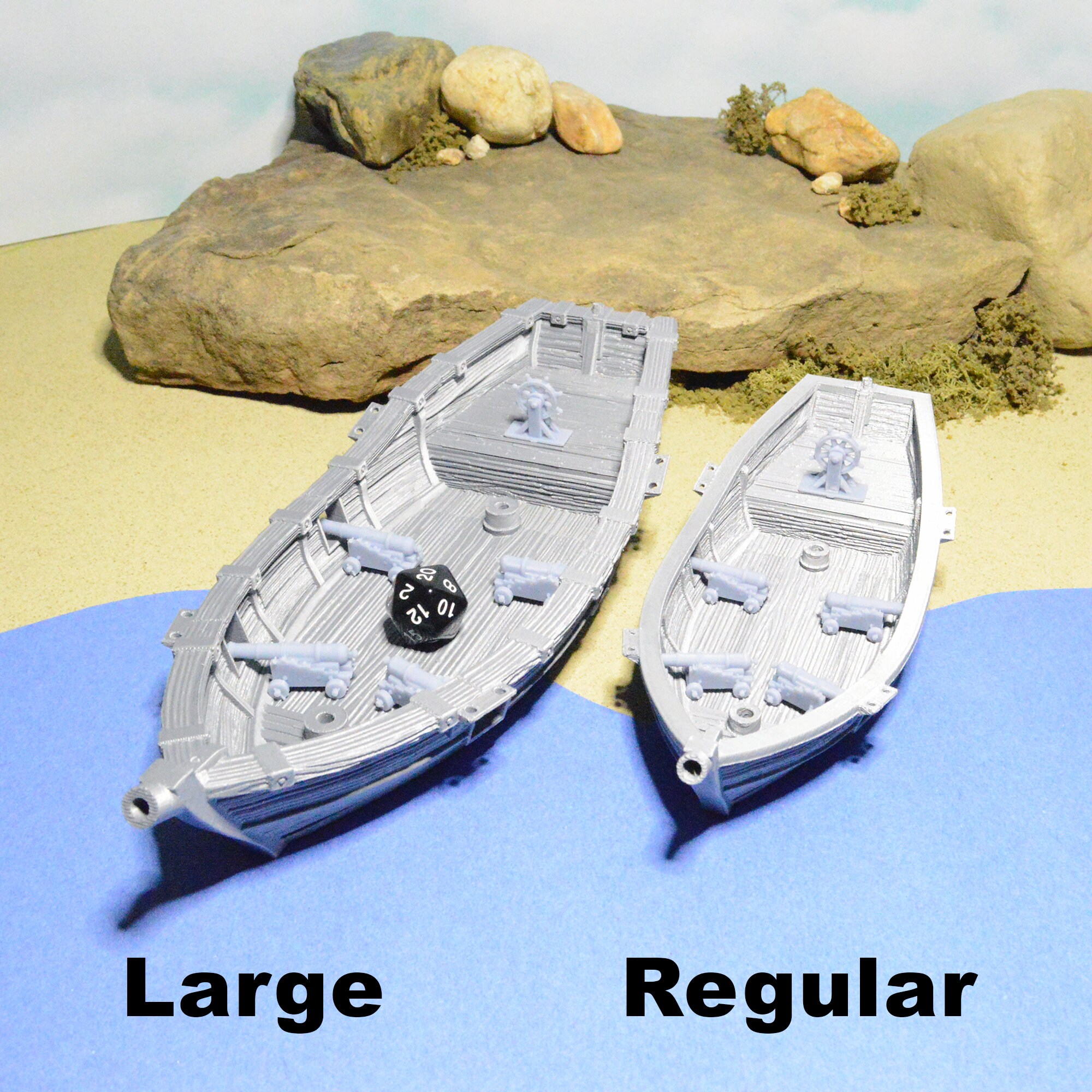 Miniature Skiff 28mm for D&D Ship Dnd Pathfinder Fantasy - Etsy UK