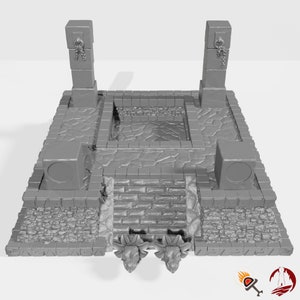 Tribal Jungle Pool 15mm 28mm for D&D Terrain, Dnd Pathfinder Spawning ...