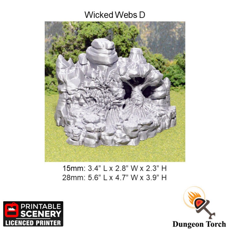 Wicked Webs 15mm 28mm for D&D Terrain Dnd Pathfinder | Etsy