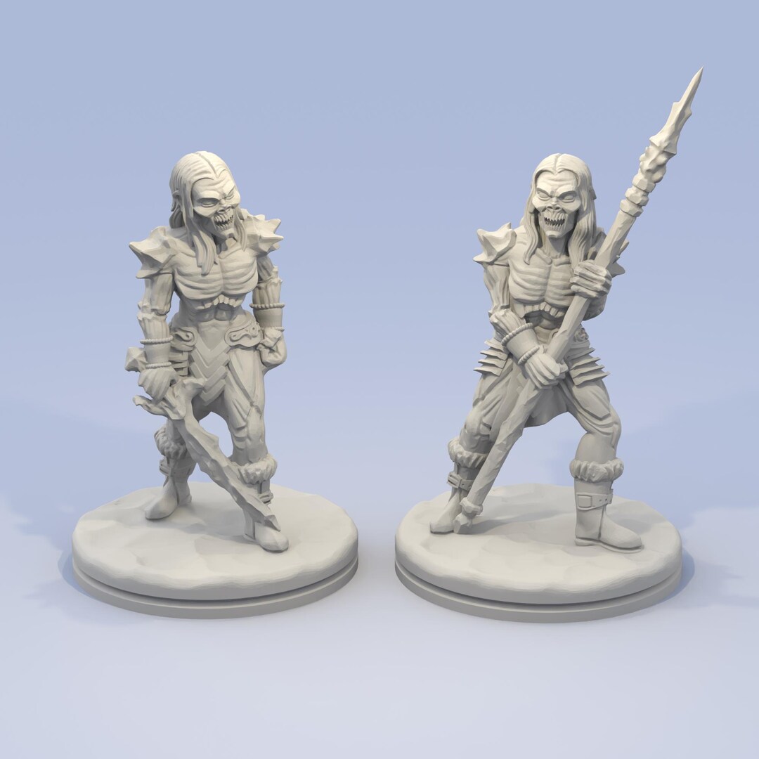 Frozen Wight Miniatures for D&D Icewind Dale, Pathfinder, TTRPG 15mm ...