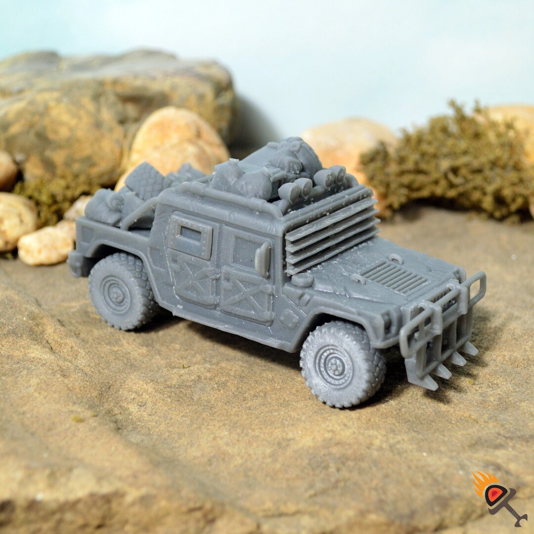 Miniature Humvee for Gaslands 20mm 28mm 32mm, Post-apocalyptic Fallout ...