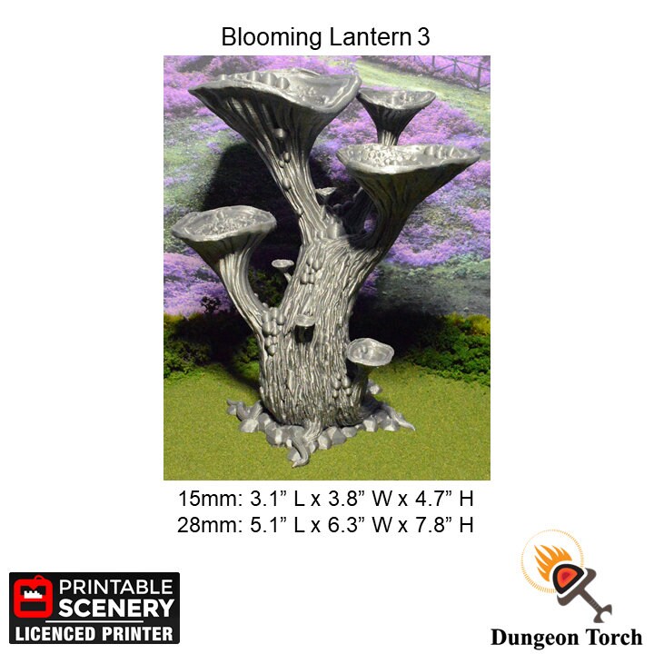 Blooming Lanterns 15mm 28mm for D&D Terrain DnD Pathfinder | Etsy