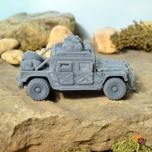 Miniature Humvee for Gaslands 20mm 28mm 32mm, Post-apocalyptic Fallout ...