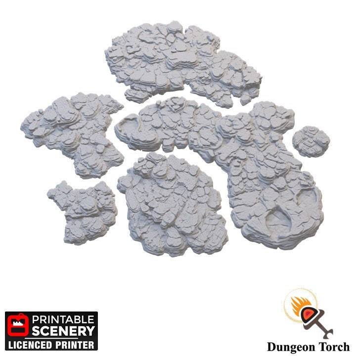 Cavern Floors 15mm 28mm for D&D Terrain Dnd Pathfinder Grotto - Etsy
