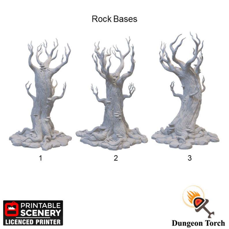 Gloomwood Trees 15mm 28mm for D&D Terrain Warhammer 40k | Etsy