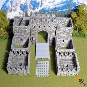 Port Winterdale Gatehouse 15mm 28mm for D&D Terrain, Dnd Pathfinder ...