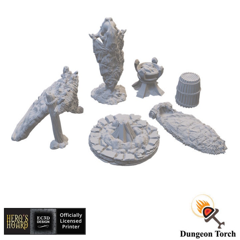 Ice Tribe Camp 15mm 28mm 32mm for D&D Icewind Dale Terrain - Etsy