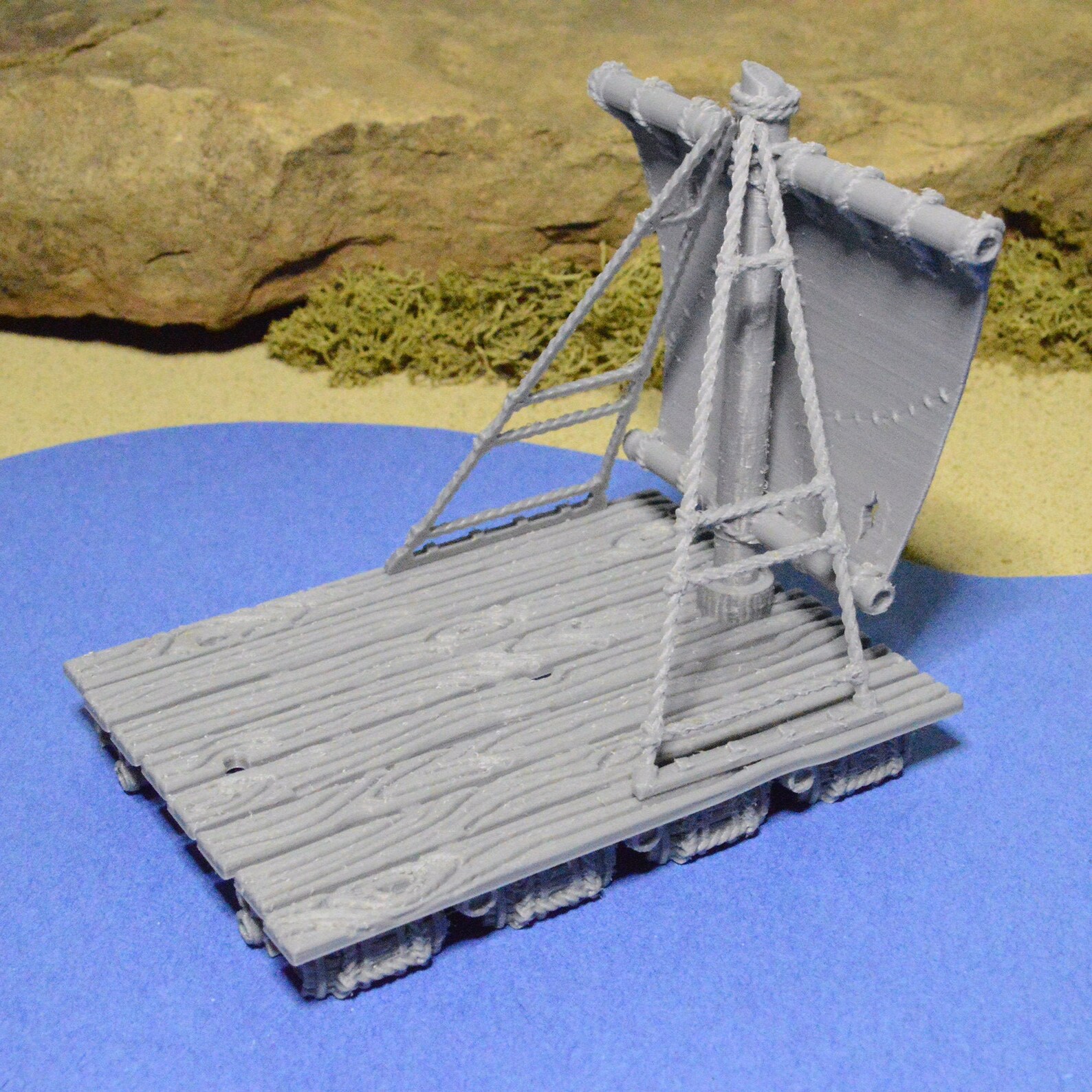 Pirate Raft 28mm 32mm for D&D Terrain Dnd Pathfinder Coastal | Etsy