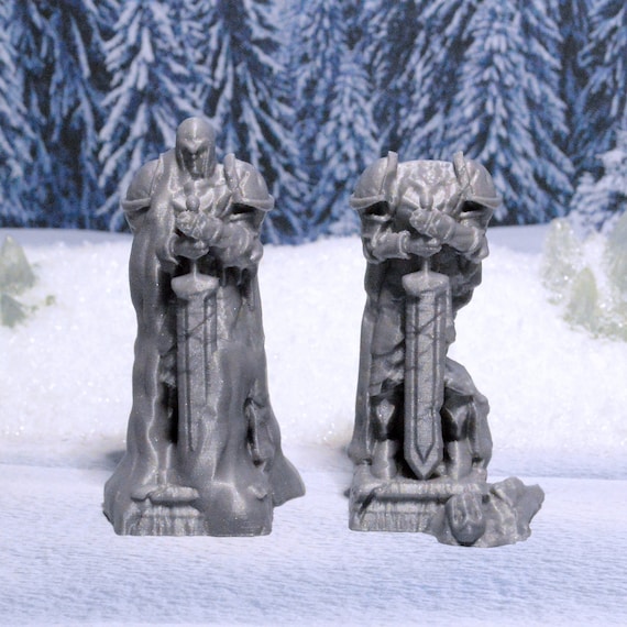 Frozen Statues 15mm 28mm 42mm for D&D Icewind Dale Terrain | Etsy
