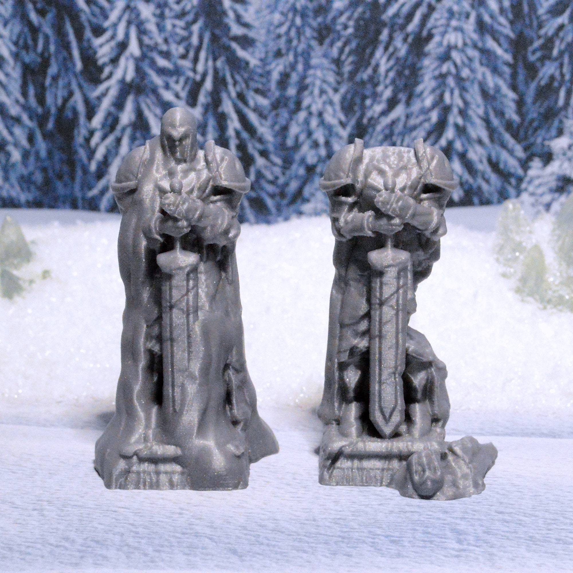 Frozen Statues 15mm 28mm 42mm for D&D Icewind Dale Terrain | Etsy