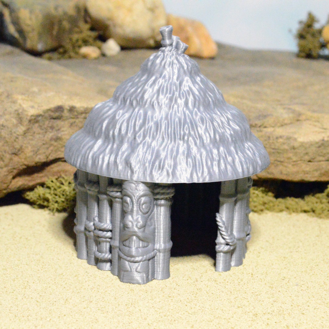 Bamboo Hut Small 28mm 32mm for D&D Terrain, Dnd Pathfinder Tribal ...