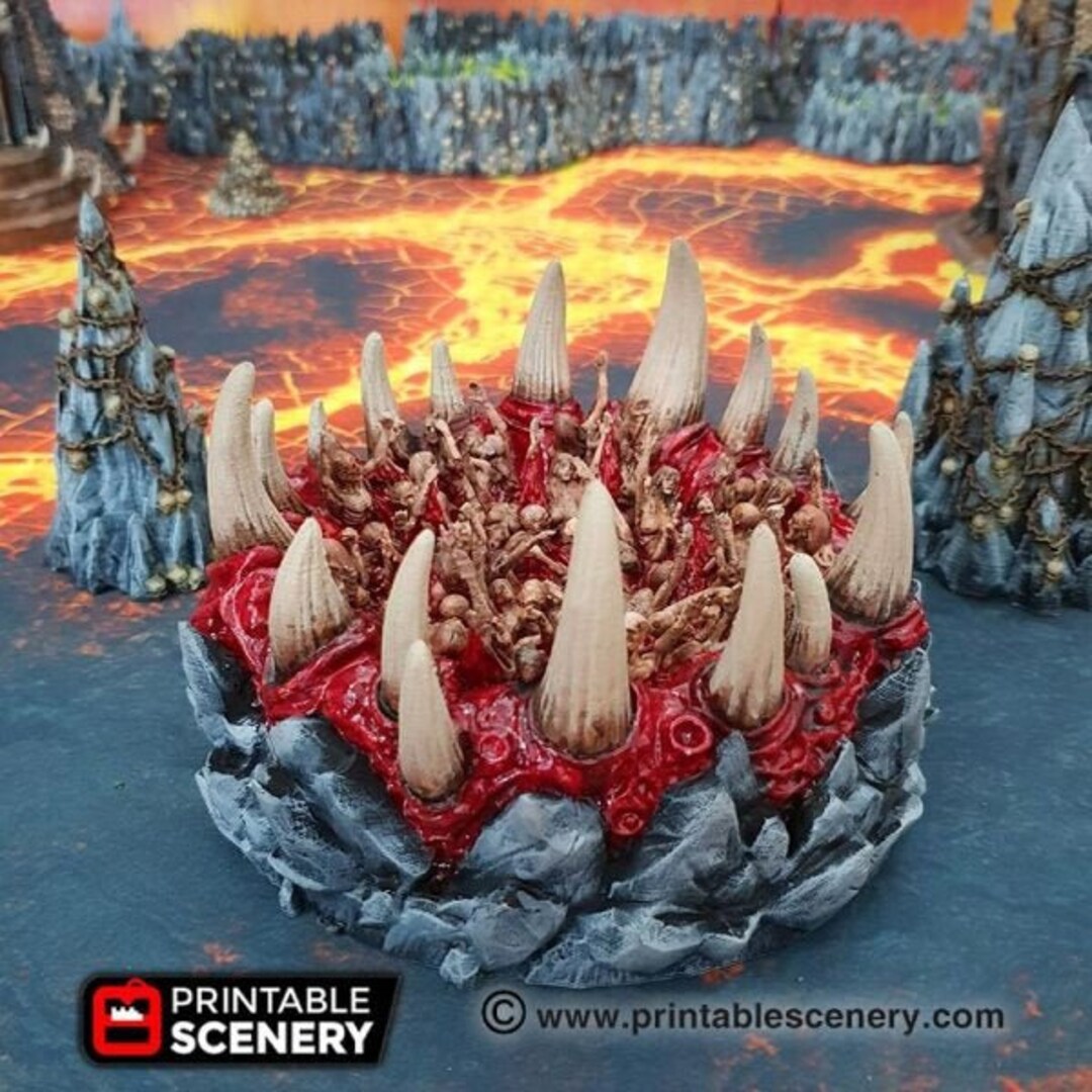 Maw of Despair 15mm 28mm for D&D Terrain, Dnd Pathfinder Warhammer 40k ...
