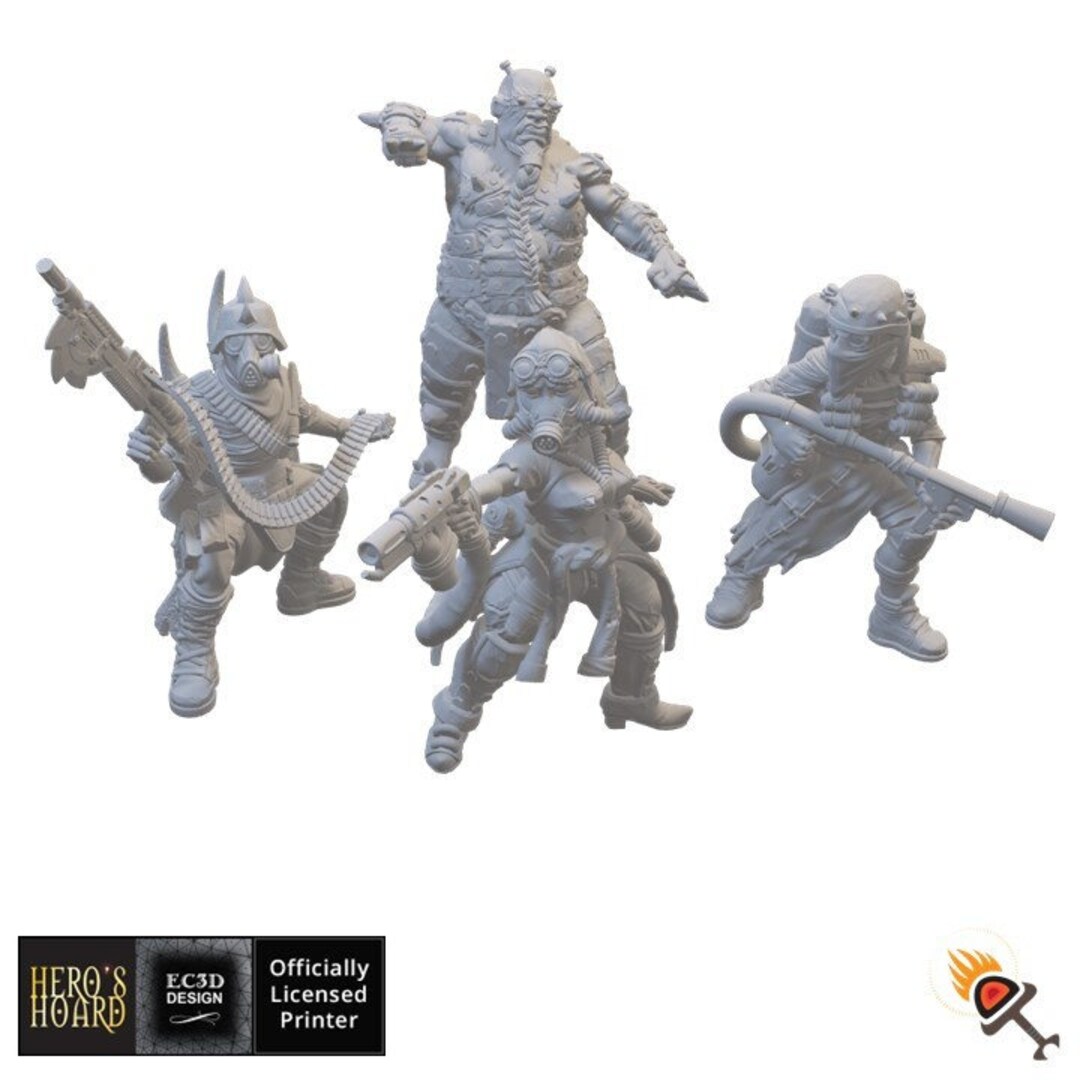 Miniature Wasteland Baddies for Fallout Wasteland Warfare 20mm 28mm ...