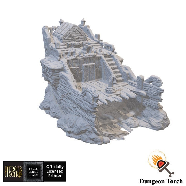 Huge Shipwreck 15mm 28mm 32mm for D&D Terrain Dnd Pathfinder | Etsy