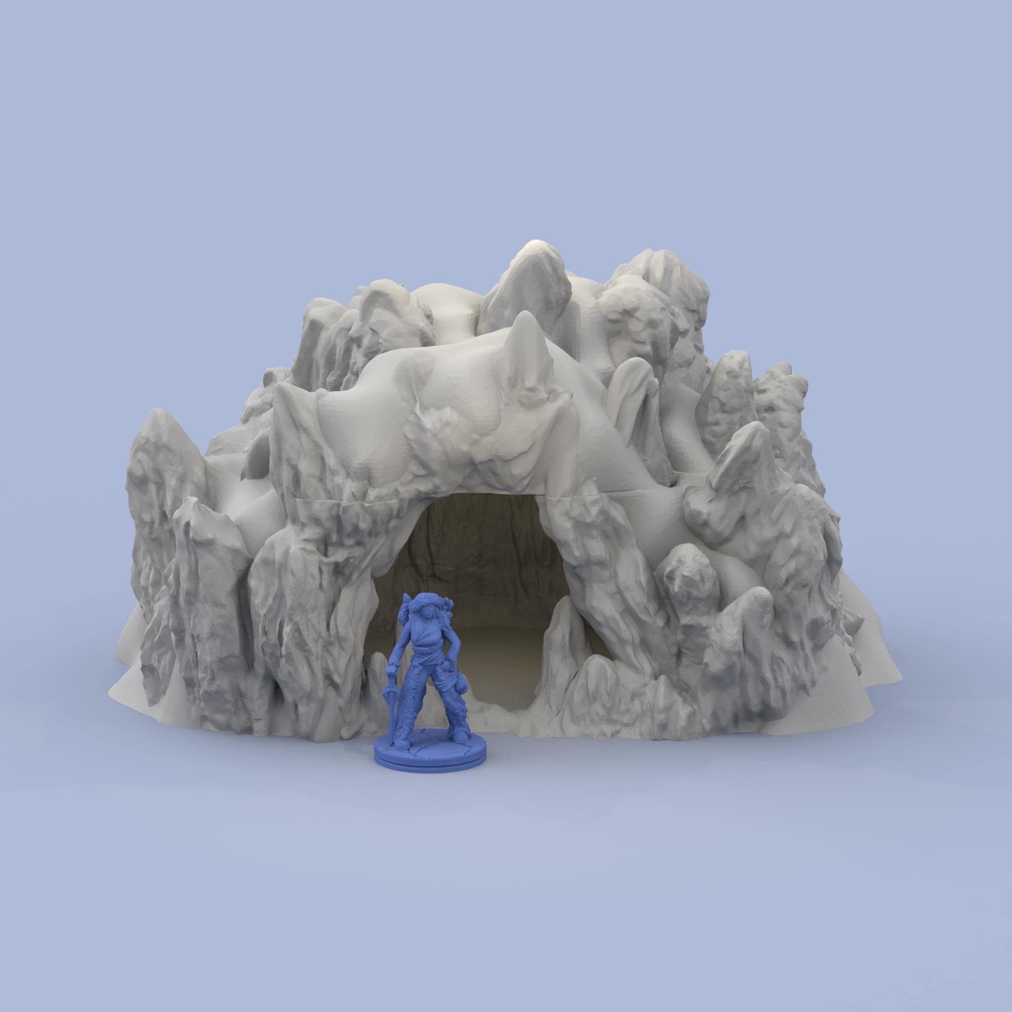 Snowy Ice Cave for D&D Icewind Dale Terrain, TTRPG, Pathfinder 15mm ...