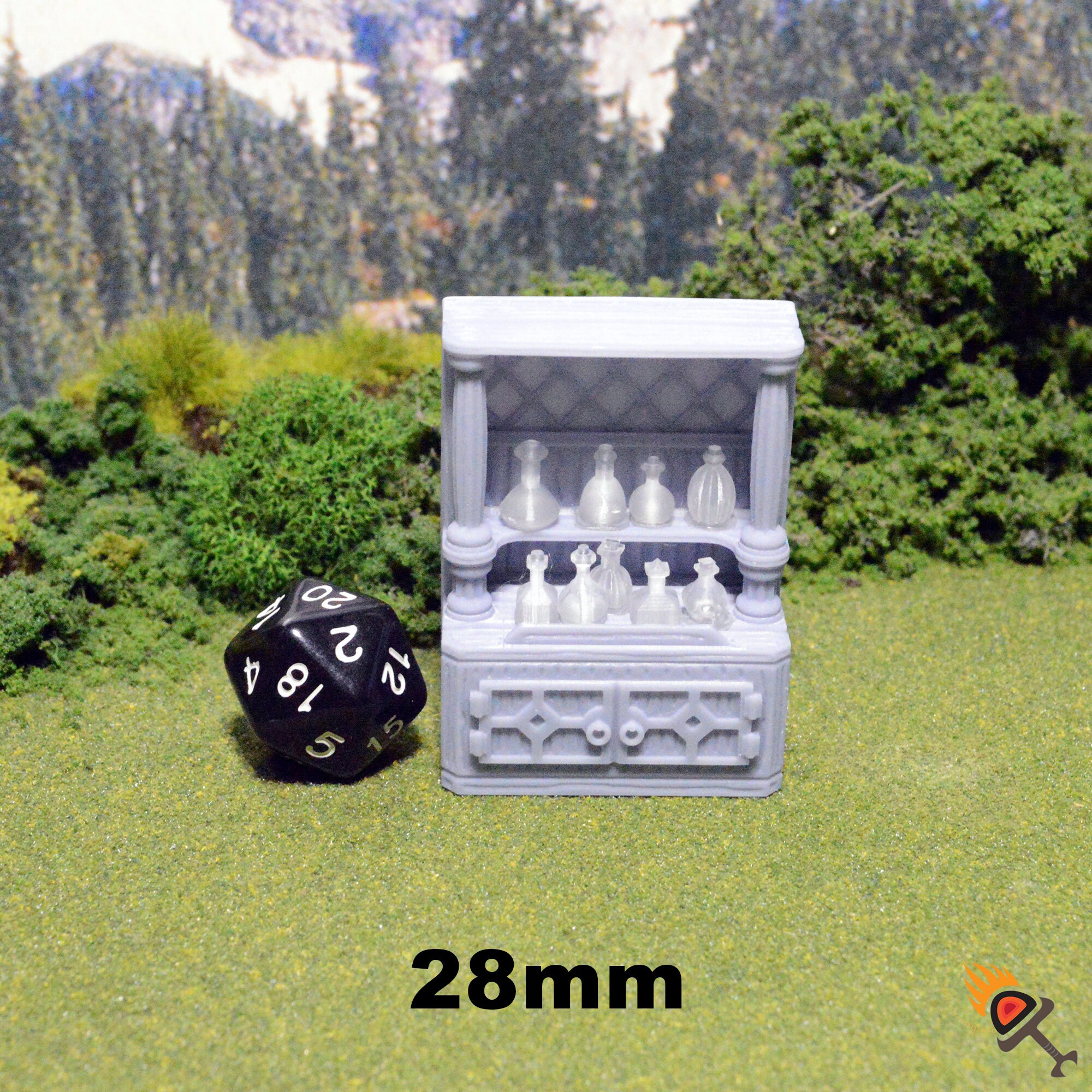 Miniature Potions Cabinet 28mm for D&D Terrain Dnd Pathfinder - Etsy