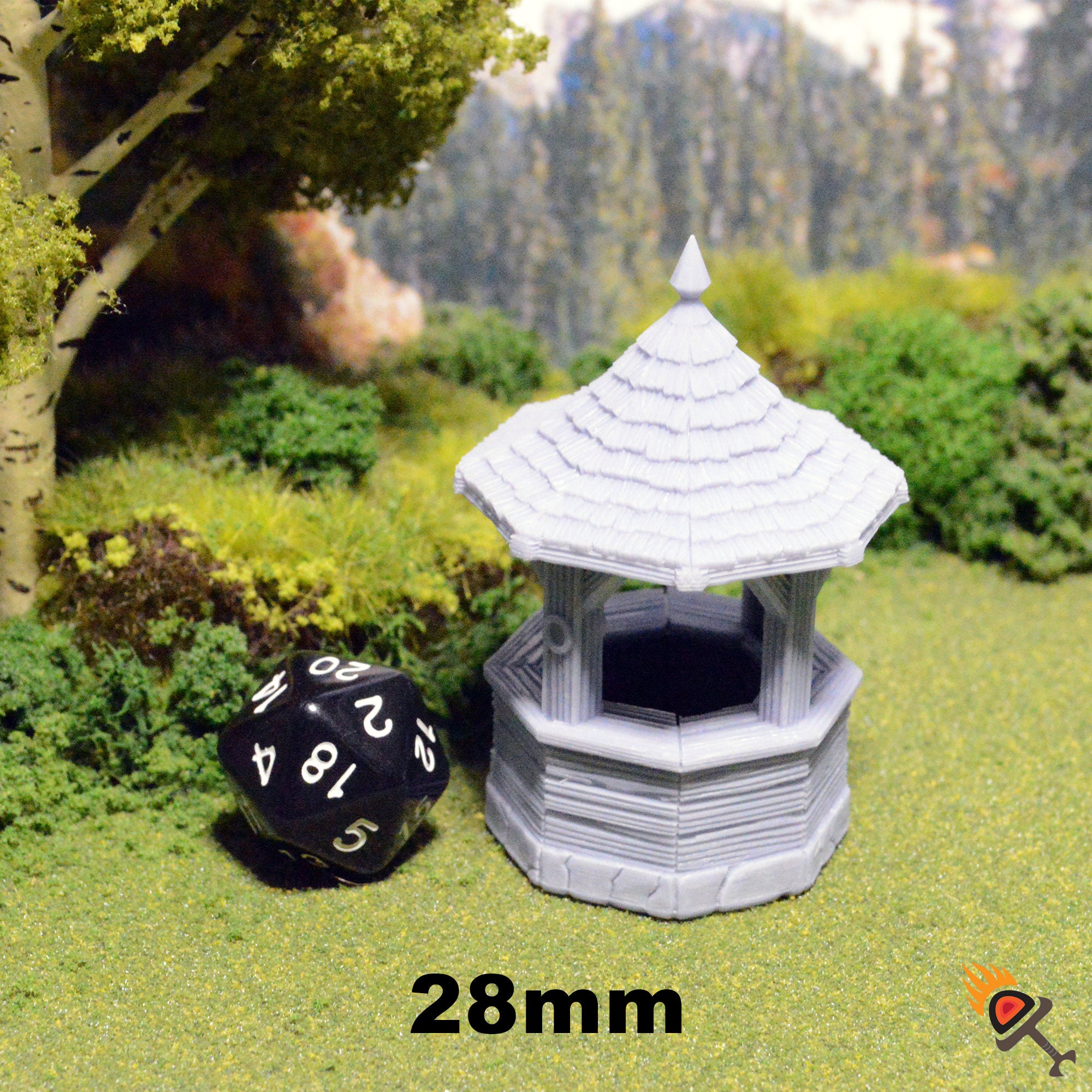 Miniature Water Well 15mm 28mm for D&D Terrain Dnd Pathfinder - Etsy