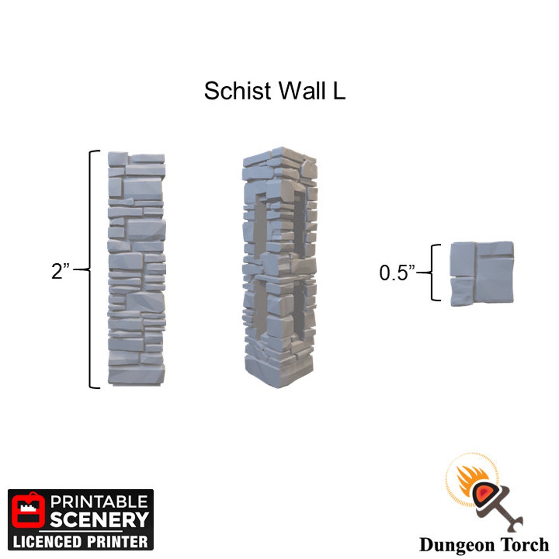 Schist Wall Tiles 28mm Modular Openlock Building Tiles D&D | Etsy