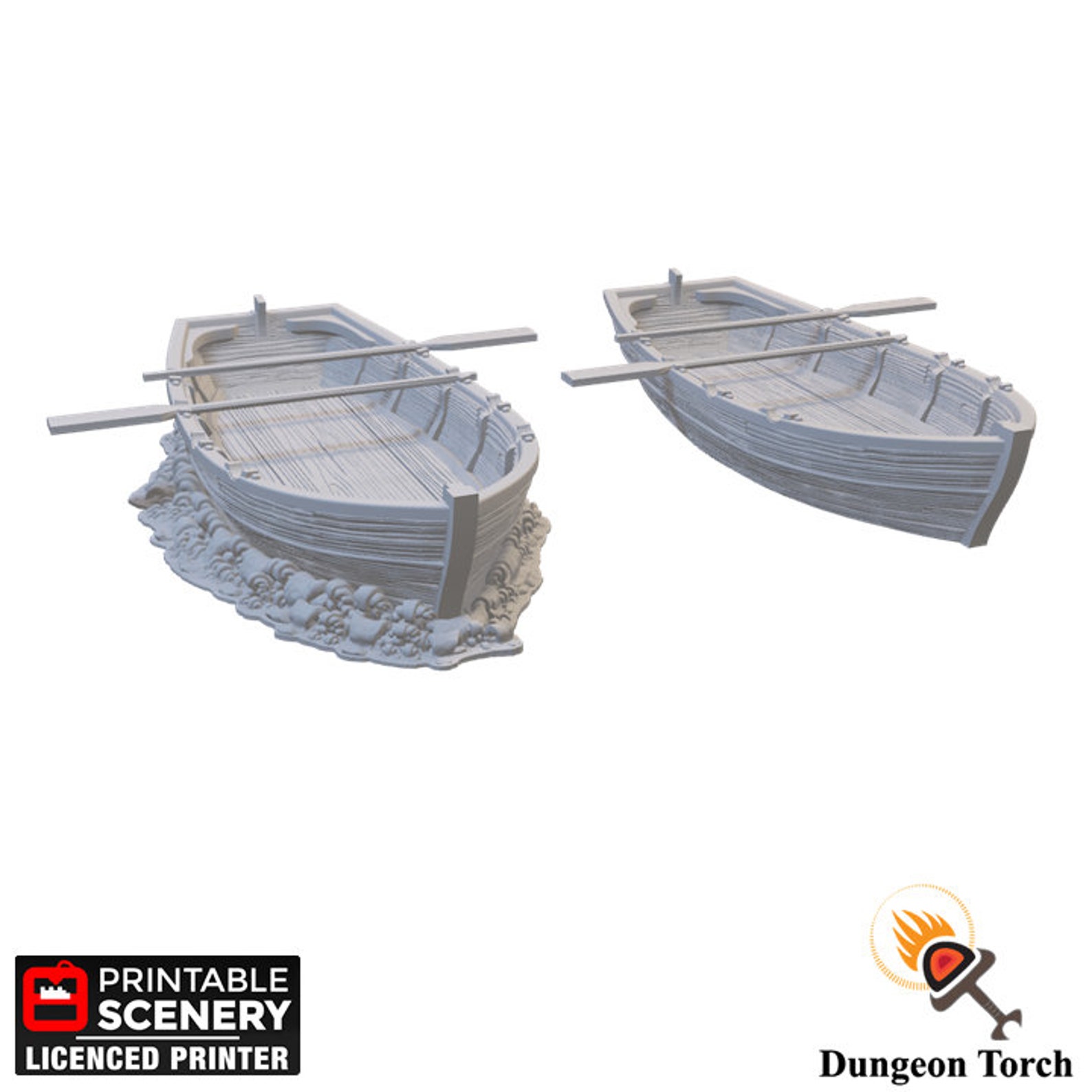 Miniature Row Boat 15mm 28mm 32mm for D&D Terrain DnD | Etsy