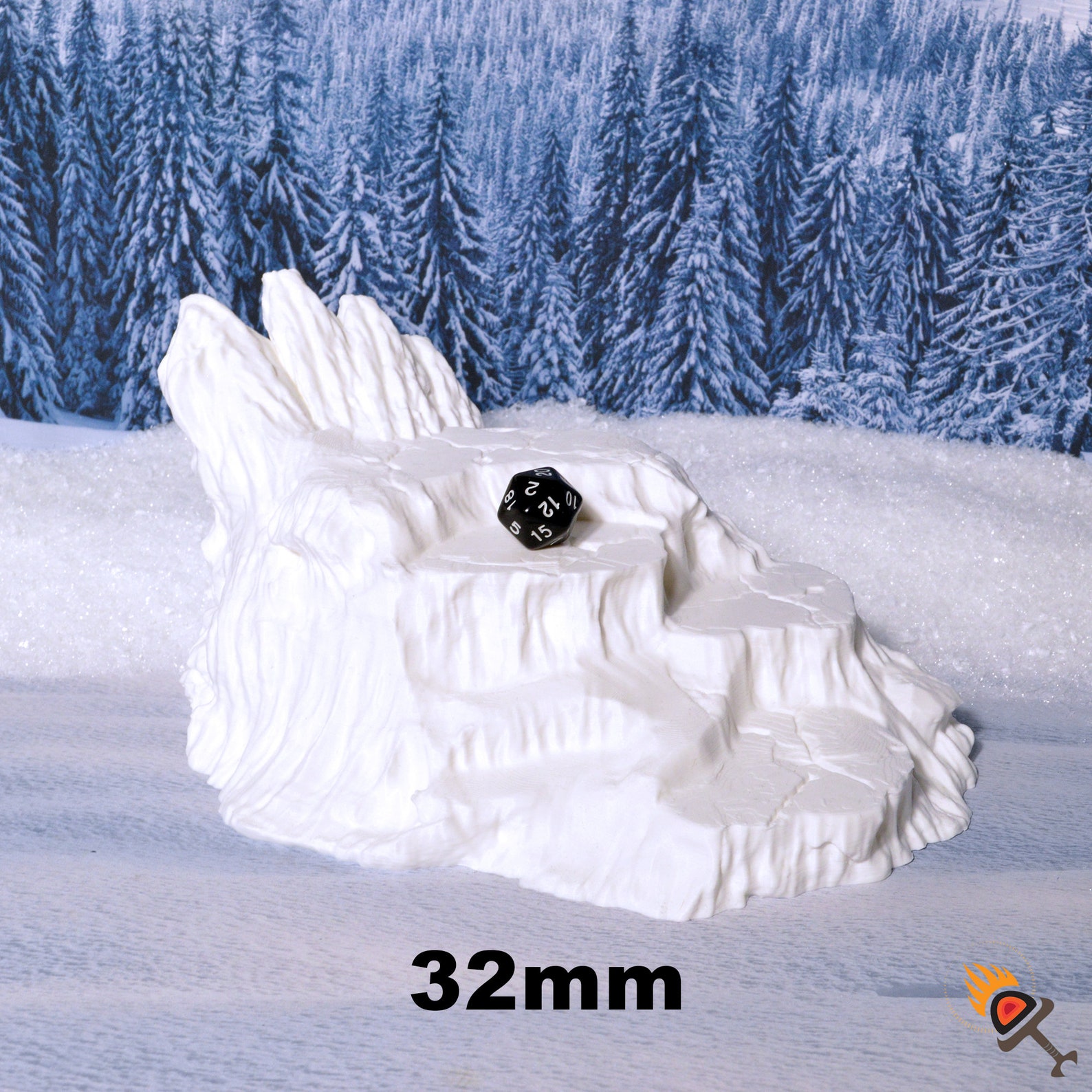 Ice Hill 15mm 28mm 32mm for D&D Icewind Dale Terrain Dnd - Etsy