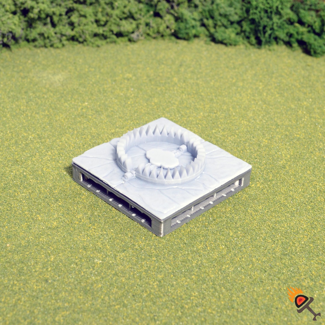 Miniature Bear Trap Floor Trap 28mm for D&D Terrain, Modular Openlock ...