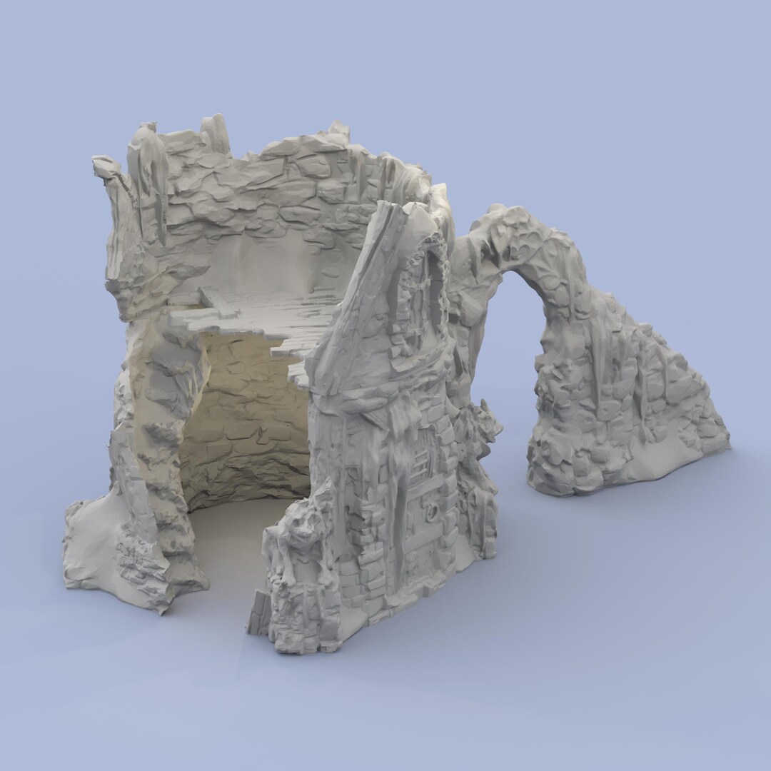 Frozen Tower Ruins for D&D Icewind Dale Terrain 15mm-42mm - Etsy