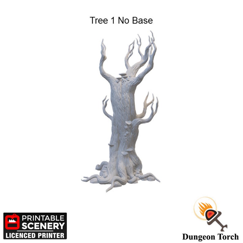 Gloomwood Trees 15mm 28mm for D&D Terrain Warhammer 40k | Etsy